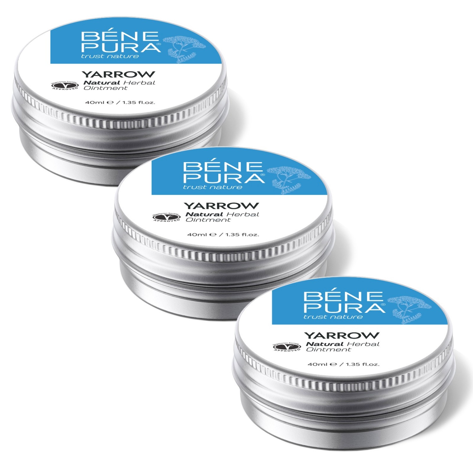 ᐉ 3x Мехлем Бял равнец с билки при Хемороиди - 40мл - Benepura.bg